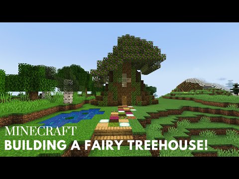 Building a fairy treehouse | speed build [Minecraft] - YouTube
