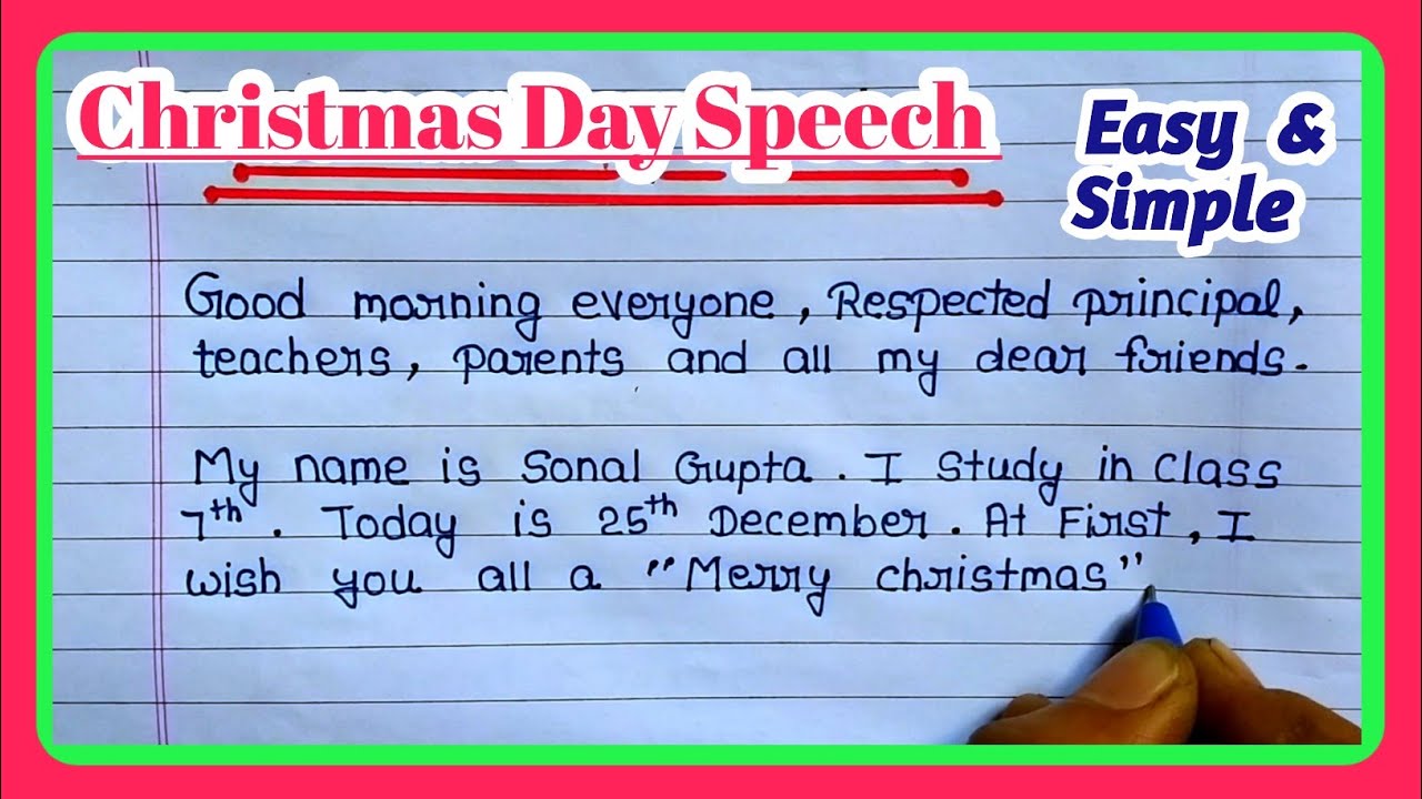 speech on Christmas day in english|christmas day speech|christmas 2022 ...