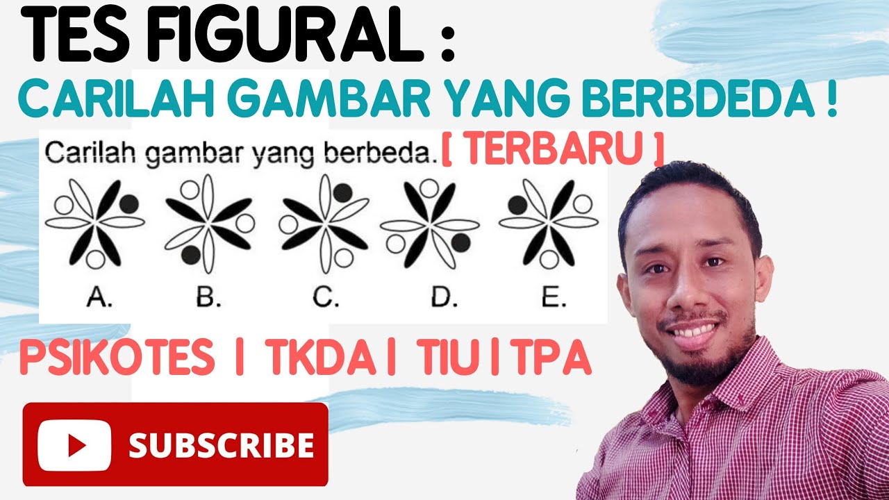 Trik Mudah Tes Figural, Menentukan Gambar Yang Berbeda | PSIKOTES, TKDA ...