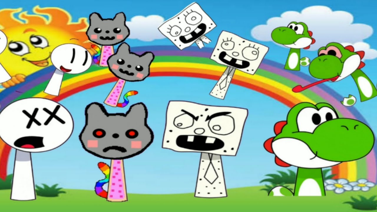Sprunki OC Henry Stickmin🆚Sprunki OC Nyan Cat🆚Sprunki DoodleBob🆚Sprunki ...