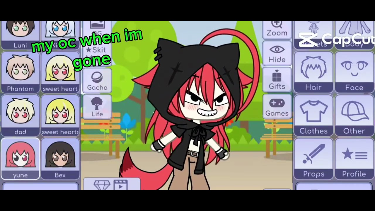 my oc when afk - YouTube