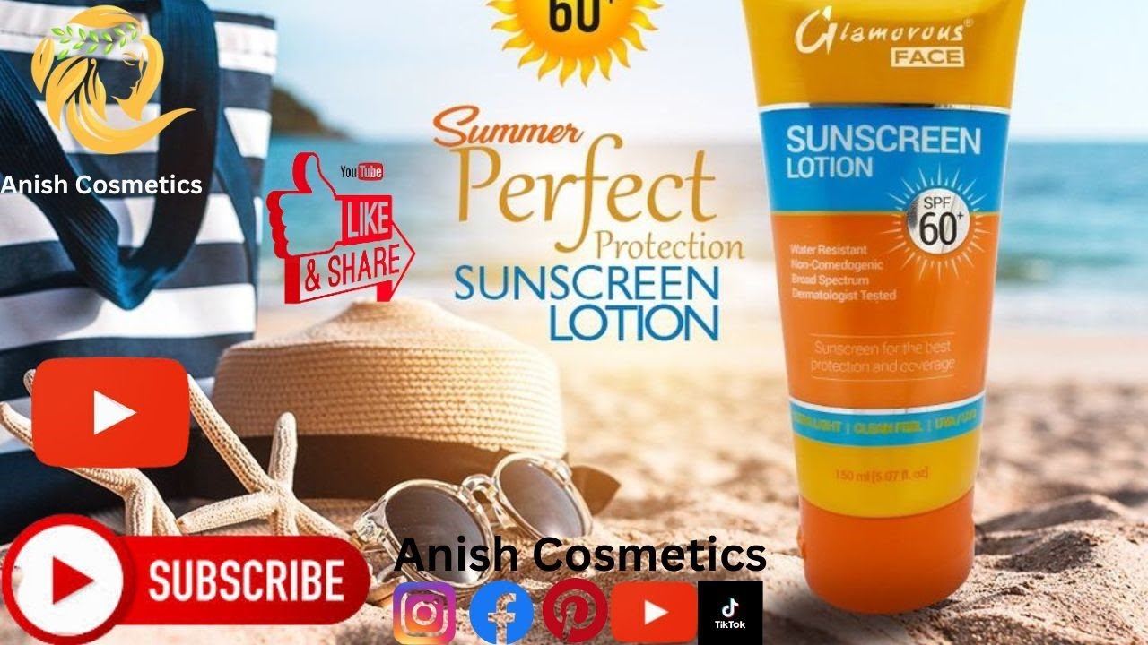 GLAMOROUS FACE SUNSCREEN LOTION SUNBLOCK 60+ 150ML #cosmetics # ...