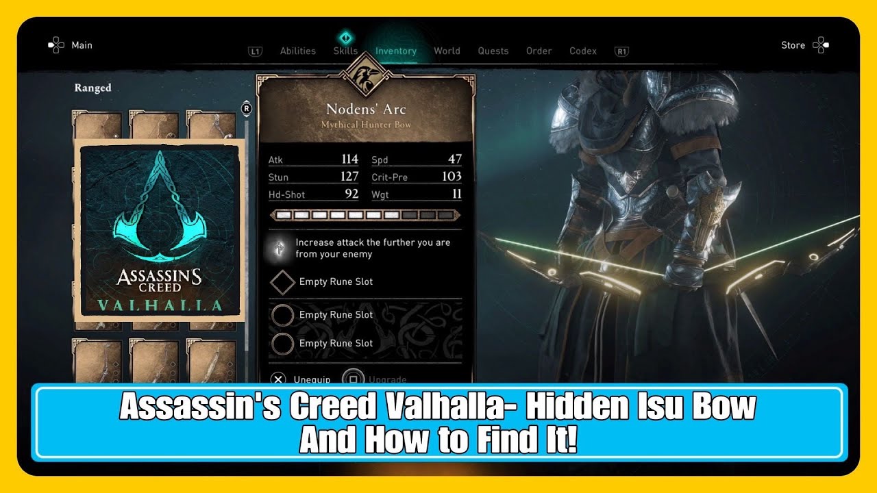 Assassin's Creed Valhalla- Hidden Isu Bow & How to Find It!!! - YouTube