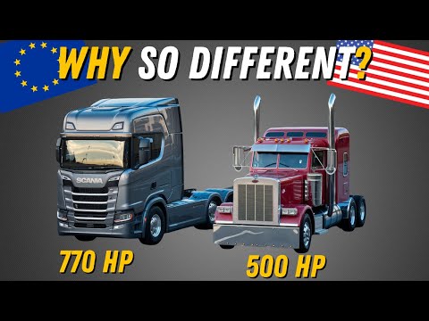 Why Are European and American Semi-Trucks So Different?