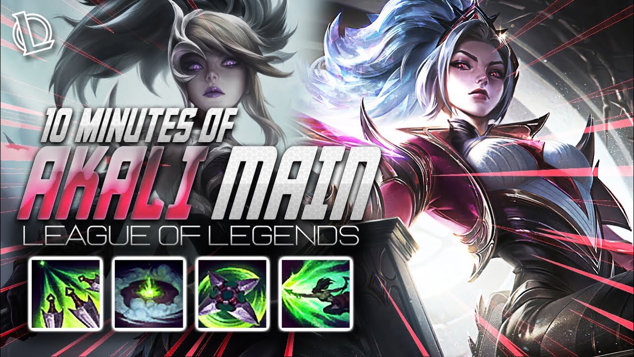 AKALI MONTAGE - 10 MINUTES OF AKALI MAIN | Ez LoL Plays #509 [60 FPS ...