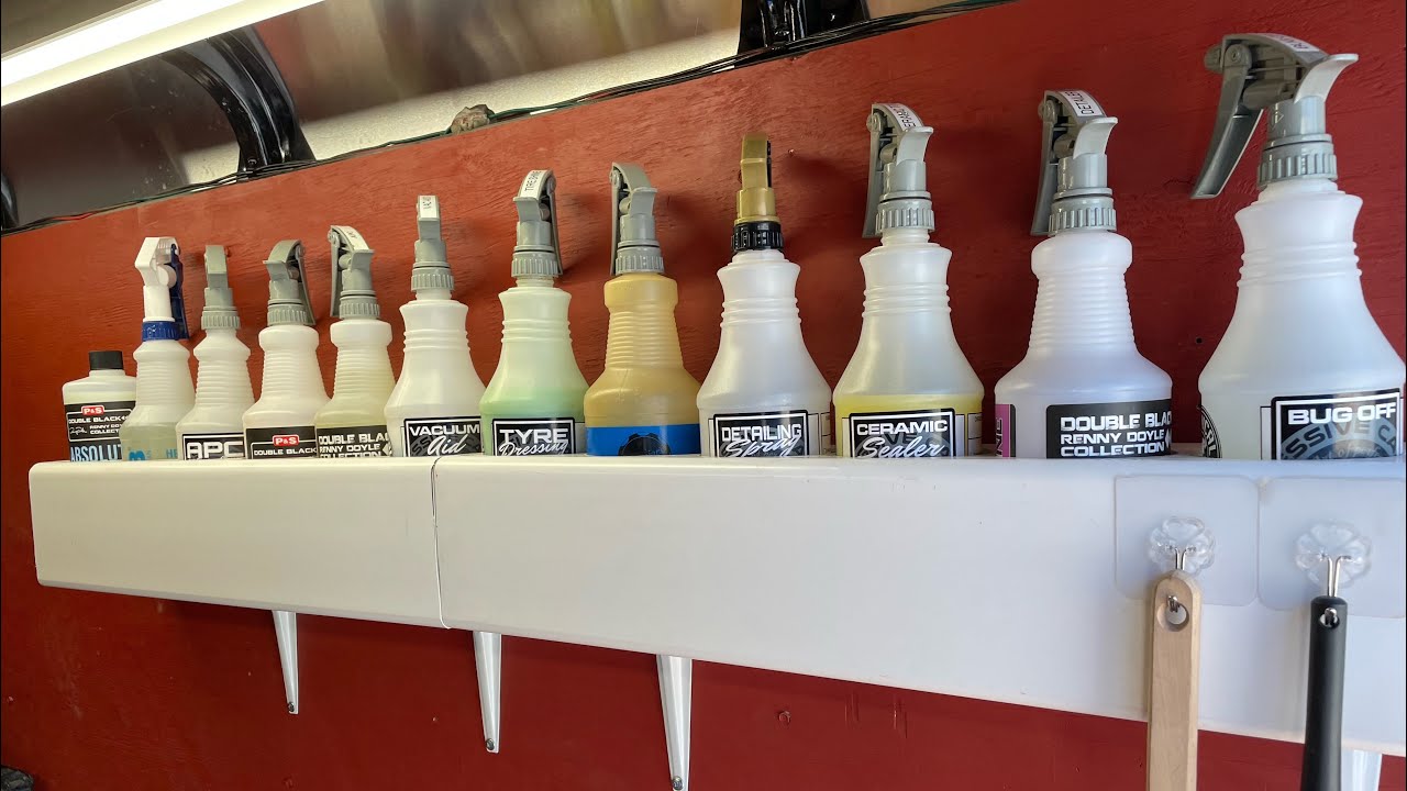DIY Bottle rack for detailing - YouTube