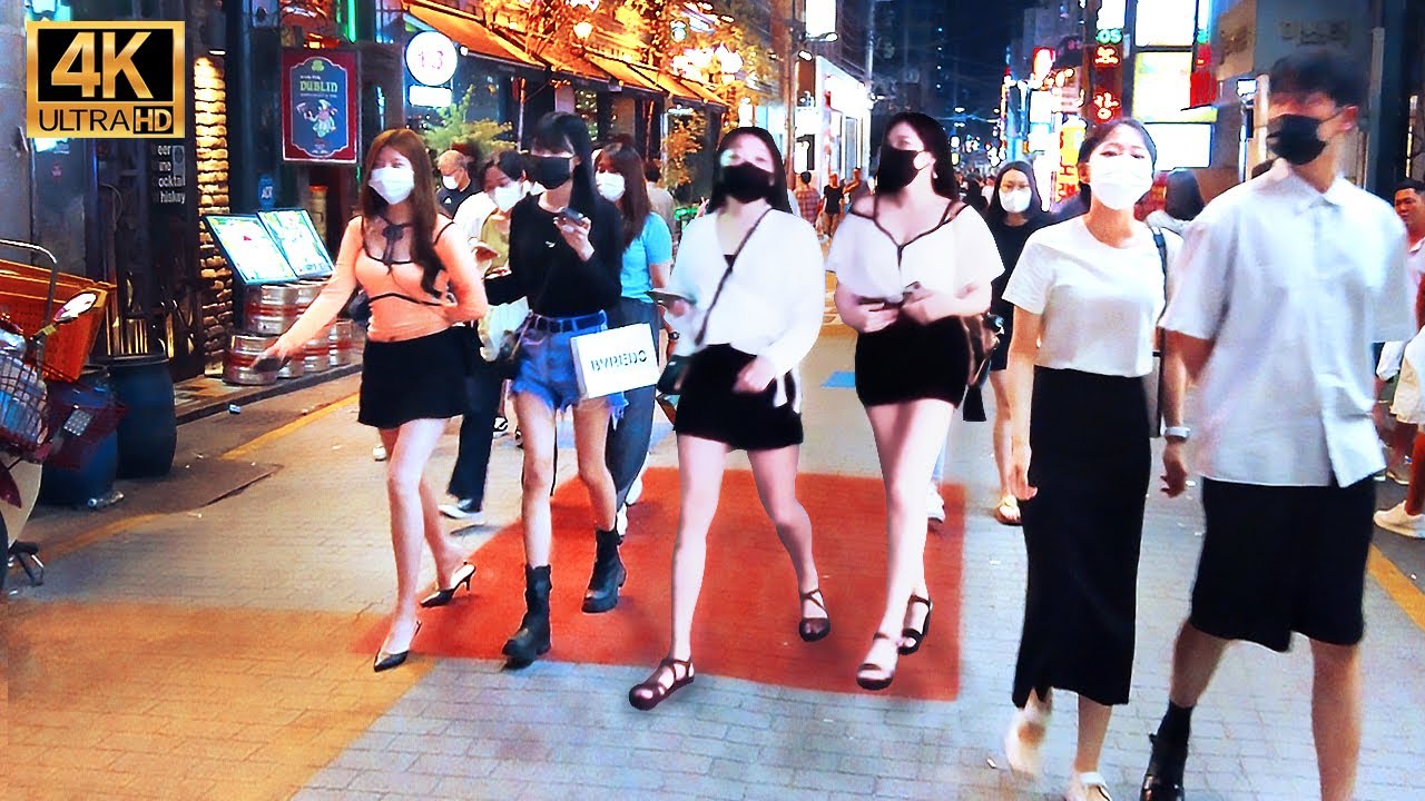 『Seoul Gangnam Street Night Walk』 Gangnam street that becomes even more ...