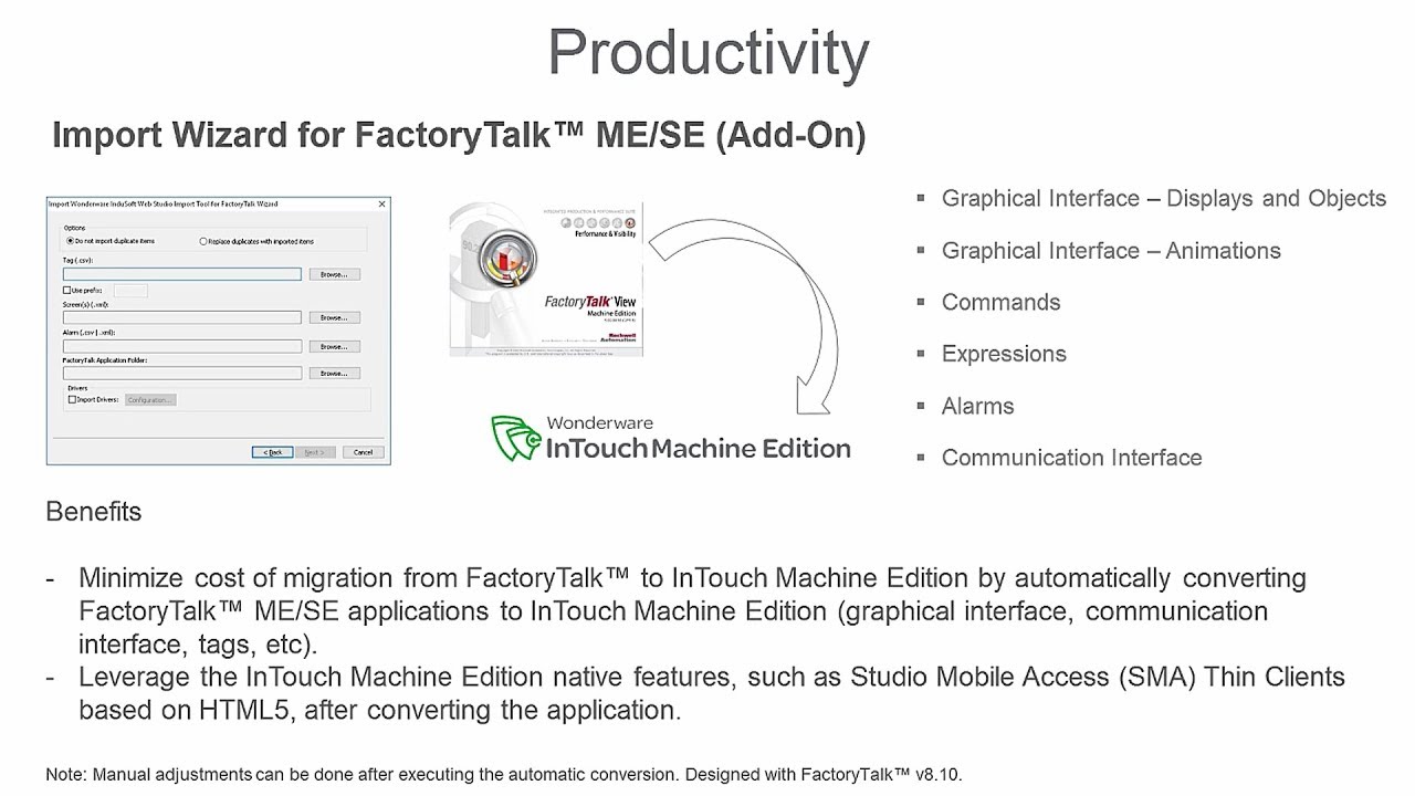 Import Factory Talk Applications into InTouch Machine Edition from ...