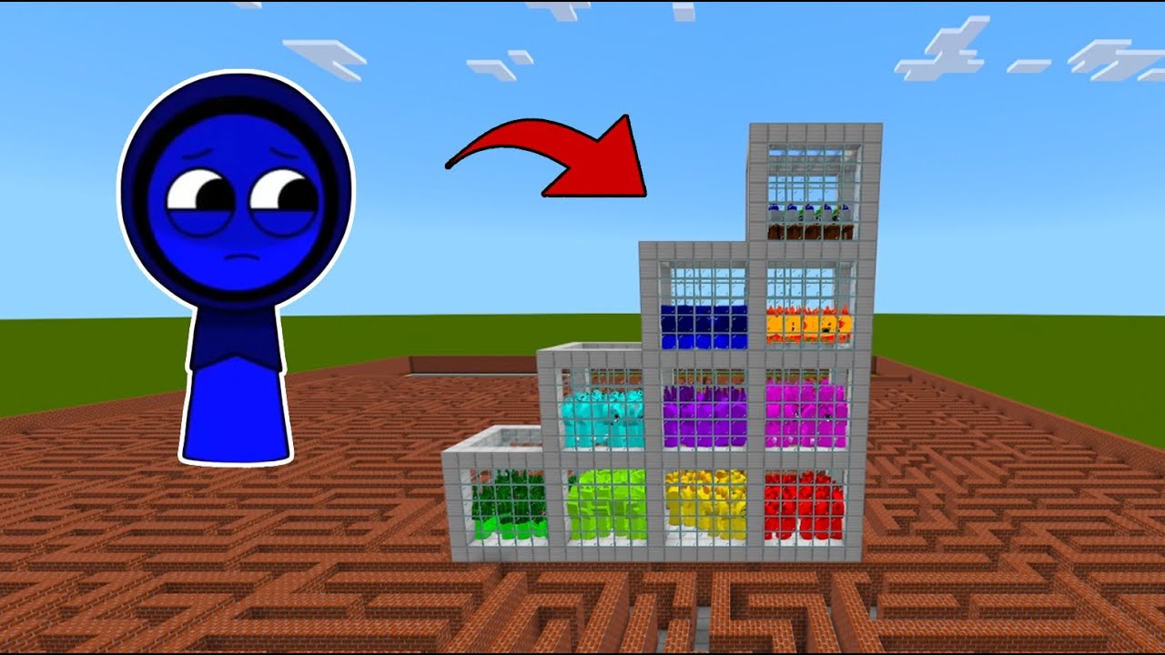 Incredibox Sprunki in NEW Mods Jevin Horror in Maze Gmod Minecraft PE ...