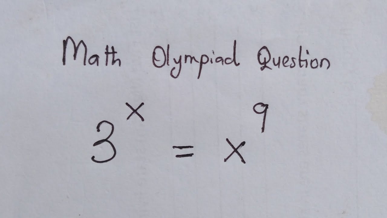 Math Olympiad Question | Can you solve ? | There are two real solutions ...