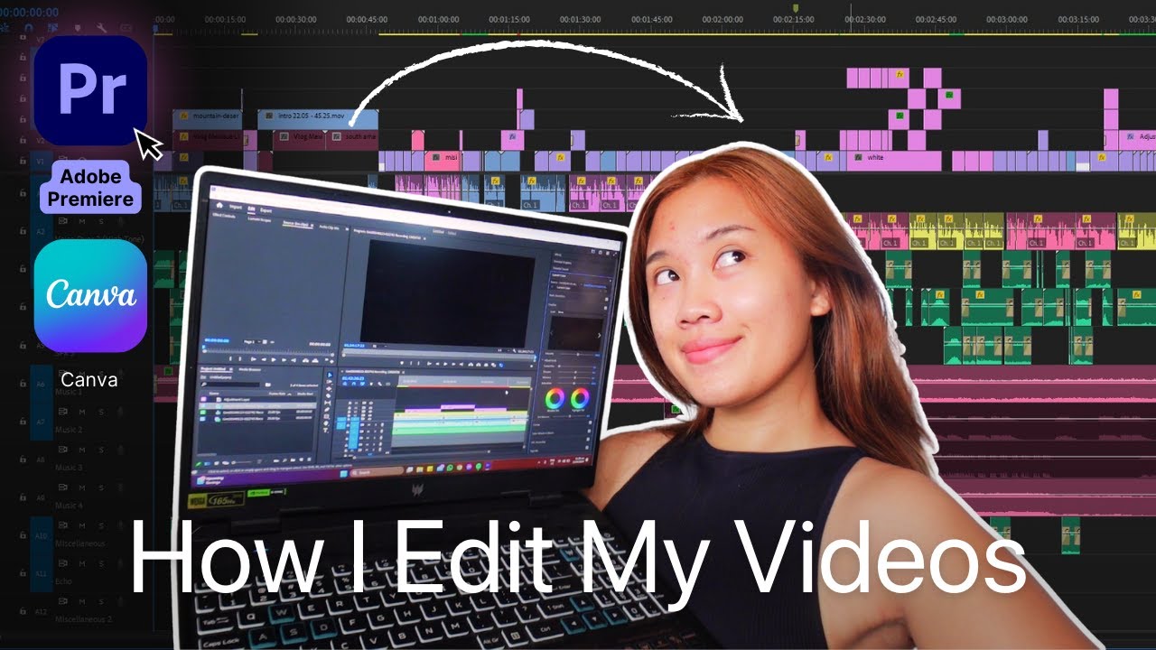 How I Edit My Videos with Canva & Adobe Premiere: iOS Notifications 📱 ...