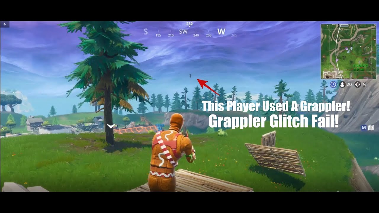 Fortnite - *NEW* GRAPPLER GLITCH MAKES YOU FLY - YouTube