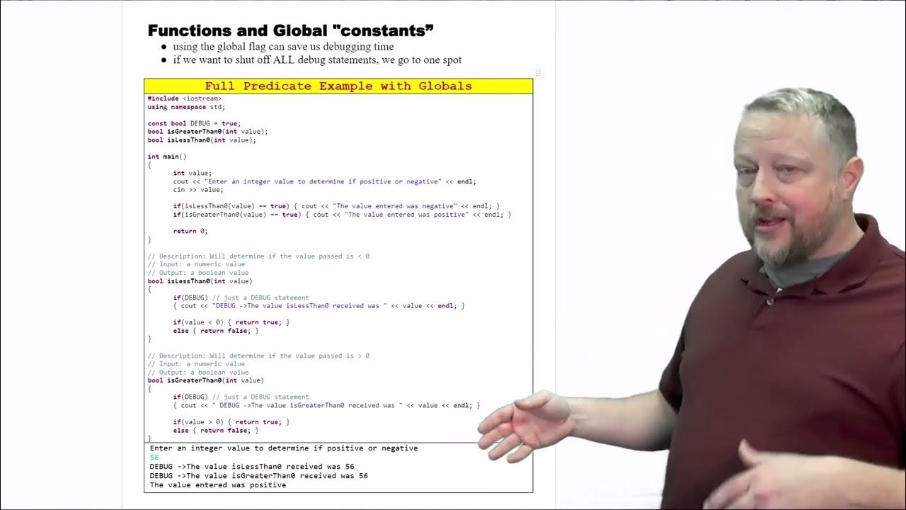 6 - Functions and Global constants - YouTube
