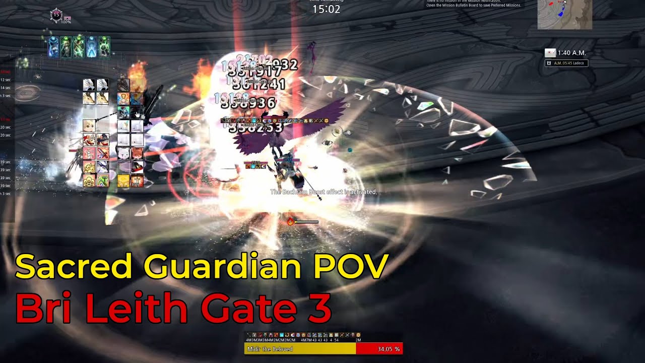 [Mabinogi] Bri Leith Gate 3 4p Sacred Guardian POV - YouTube