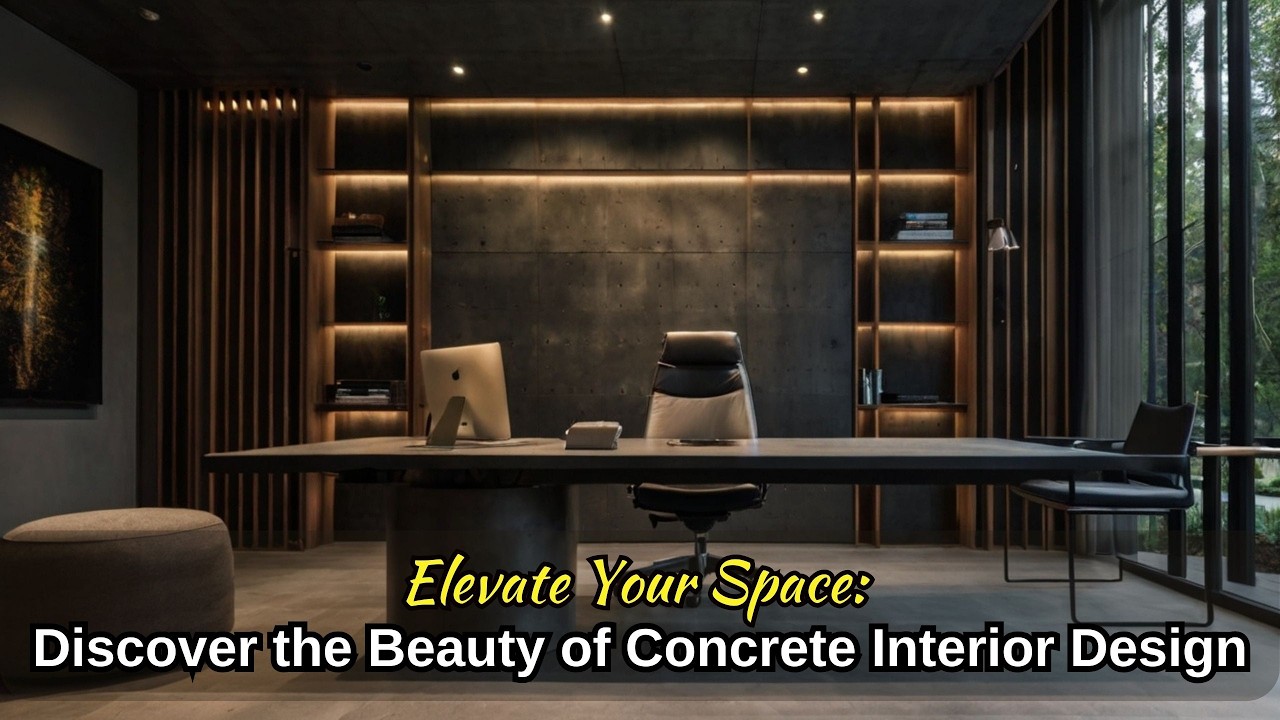 Concrete Interior Design: Modern Elegance with Texture - YouTube