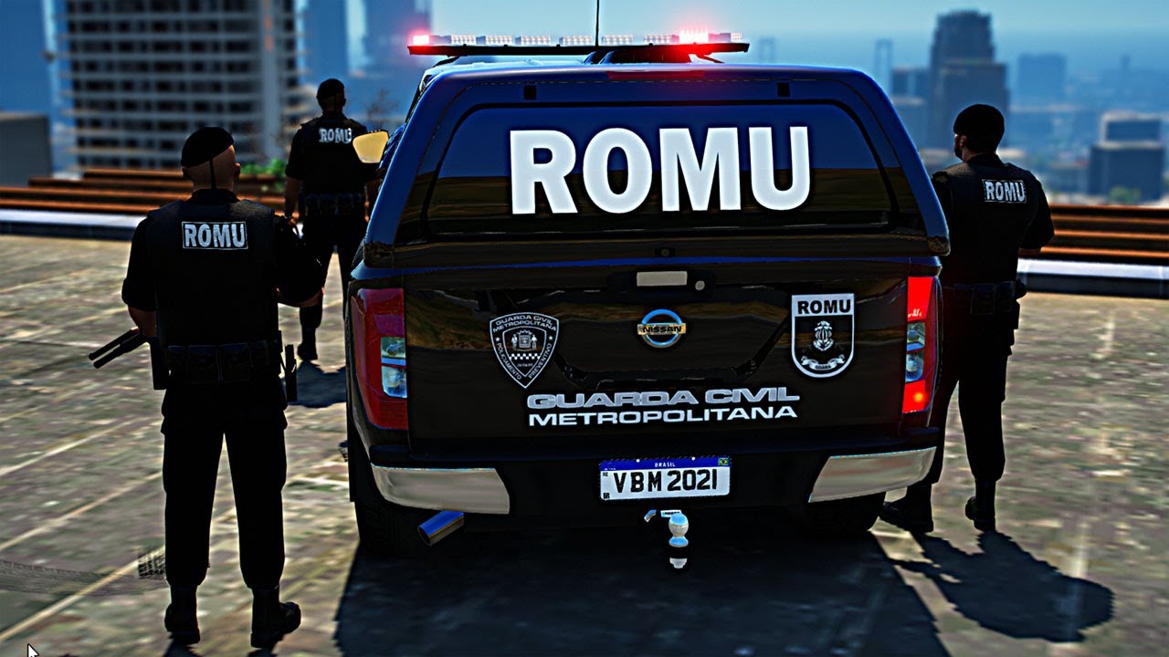 ROMU GUARDA CIVIL METROPOLITANA | ROUBO EM ANDAMETO | GTA V PMGO | GTA ...