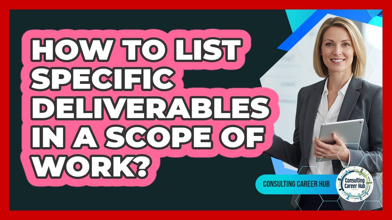 How to List Specific Deliverables in a Scope of Work? - YouTube