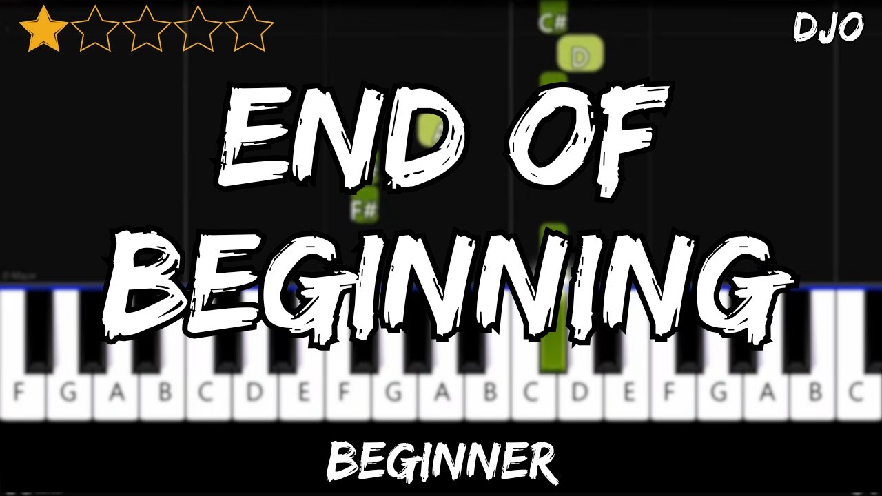 Djo - End of Beginning - Easy Beginner Piano Tutorial - For 1 Hand - YouTube