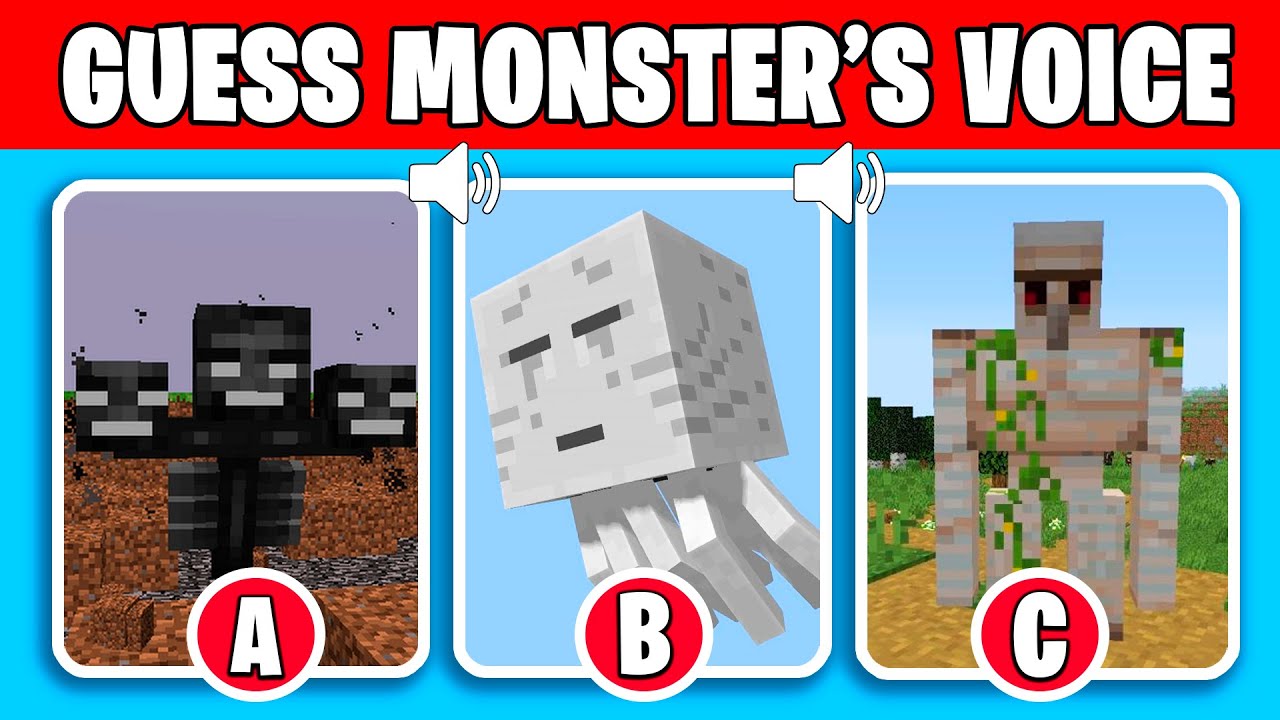 GUESS MINECRAFT CHARACTER'S VOICE #1 - YouTube