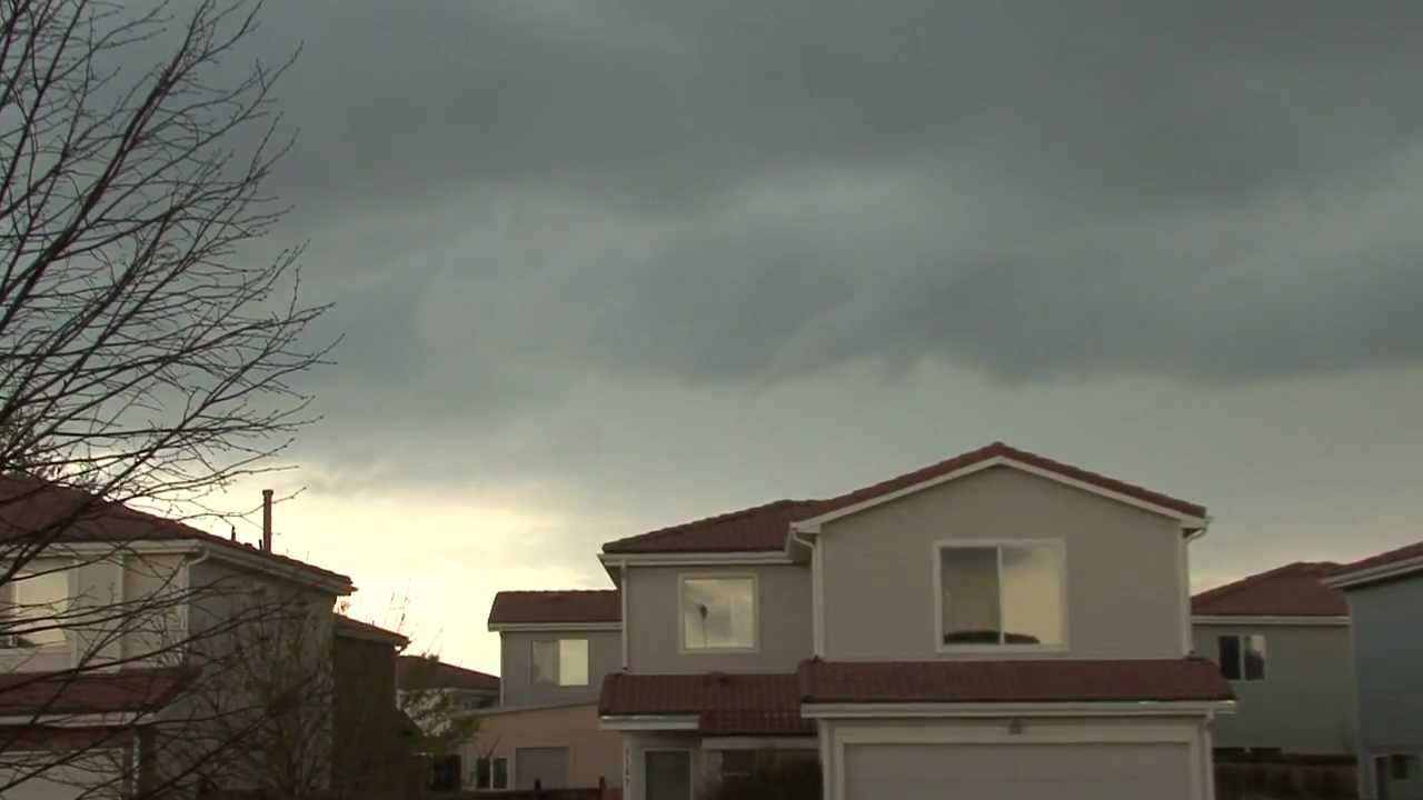 Tornado Funnel Cloud over Denver Colorado - YouTube