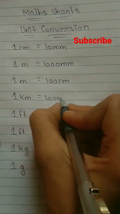 Unit Conversion | Maths Shorts #shorts #mathshorts #maths #popular #youtube #unitconversion # ...