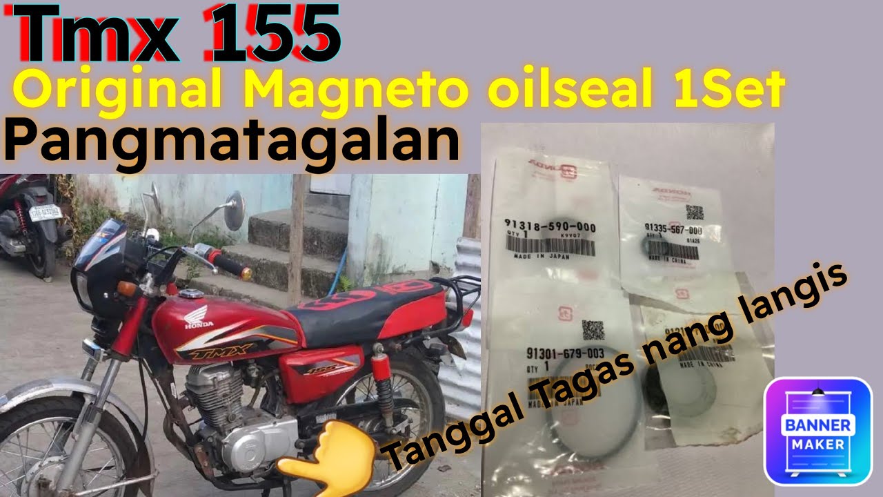 tmx 155 Original Magneto oil seal 1set Tanggal Tagas nang langis - YouTube