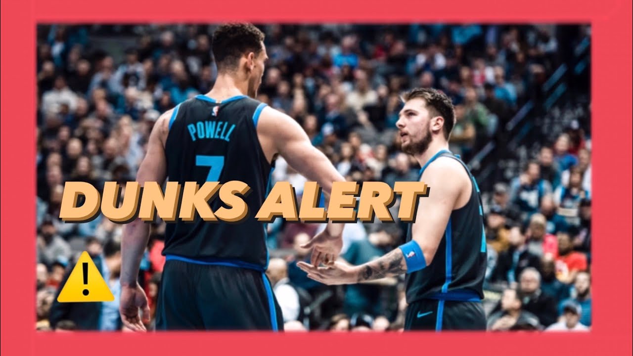 Dwight Powell DUNK Show 🚀 || Doncic & Powell connection Duo - YouTube