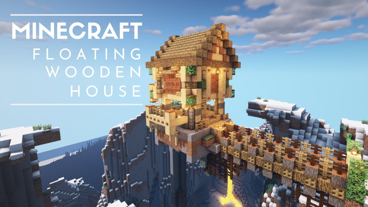 MINECRAFT: How to build floating wooden house - YouTube