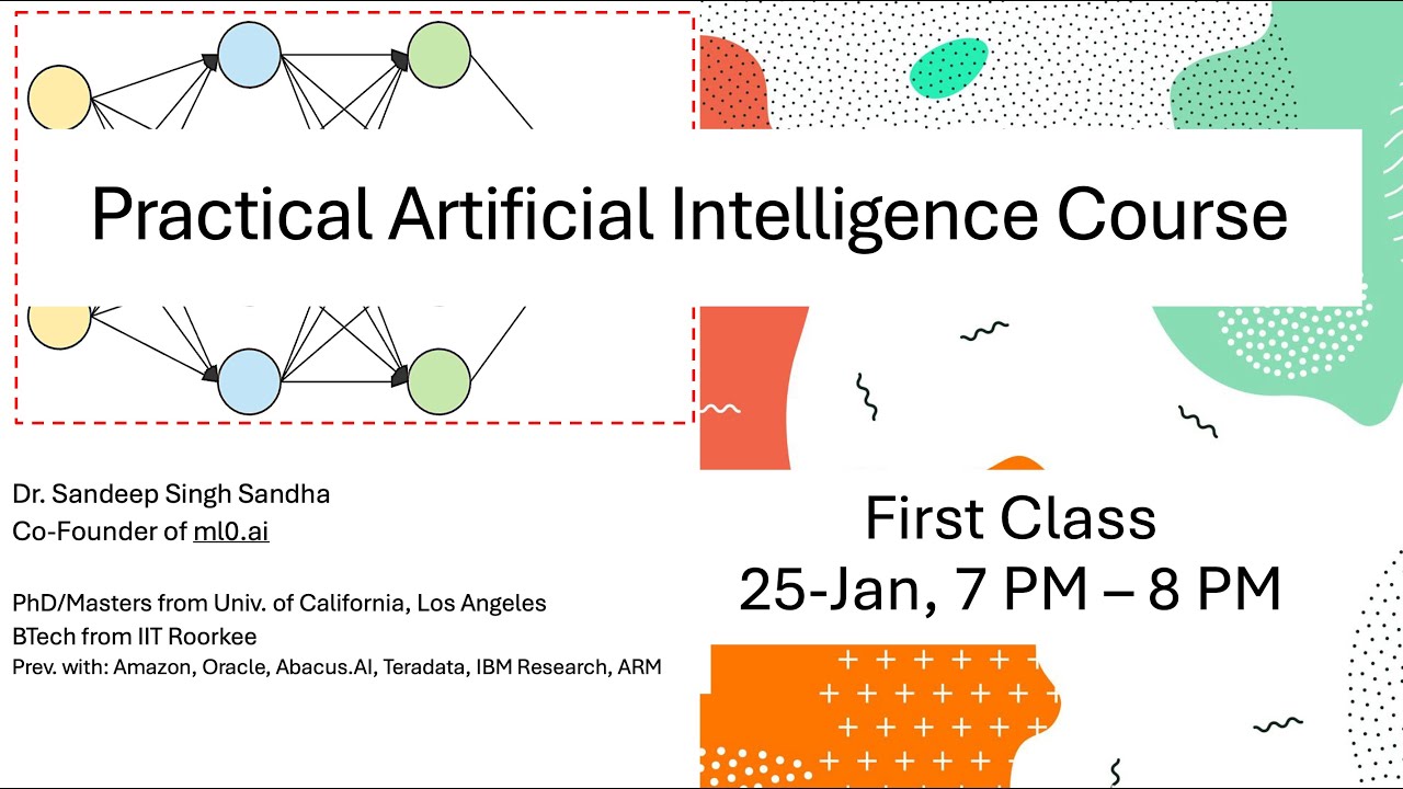 Practical Artificial Intelligence Intro Course 1st Class - Part-1 (Age of Intelligence) - YouTube