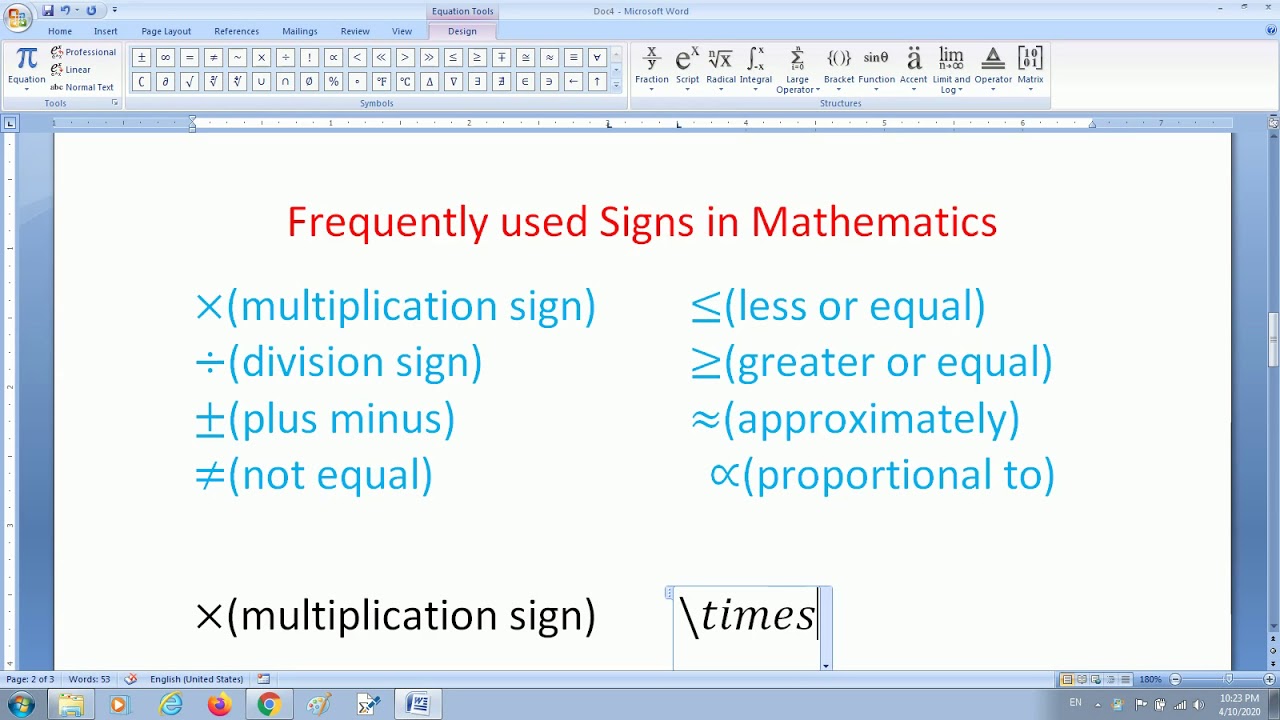 How MS word can be used to write Mathematics easily and quickly(Part 3 ...