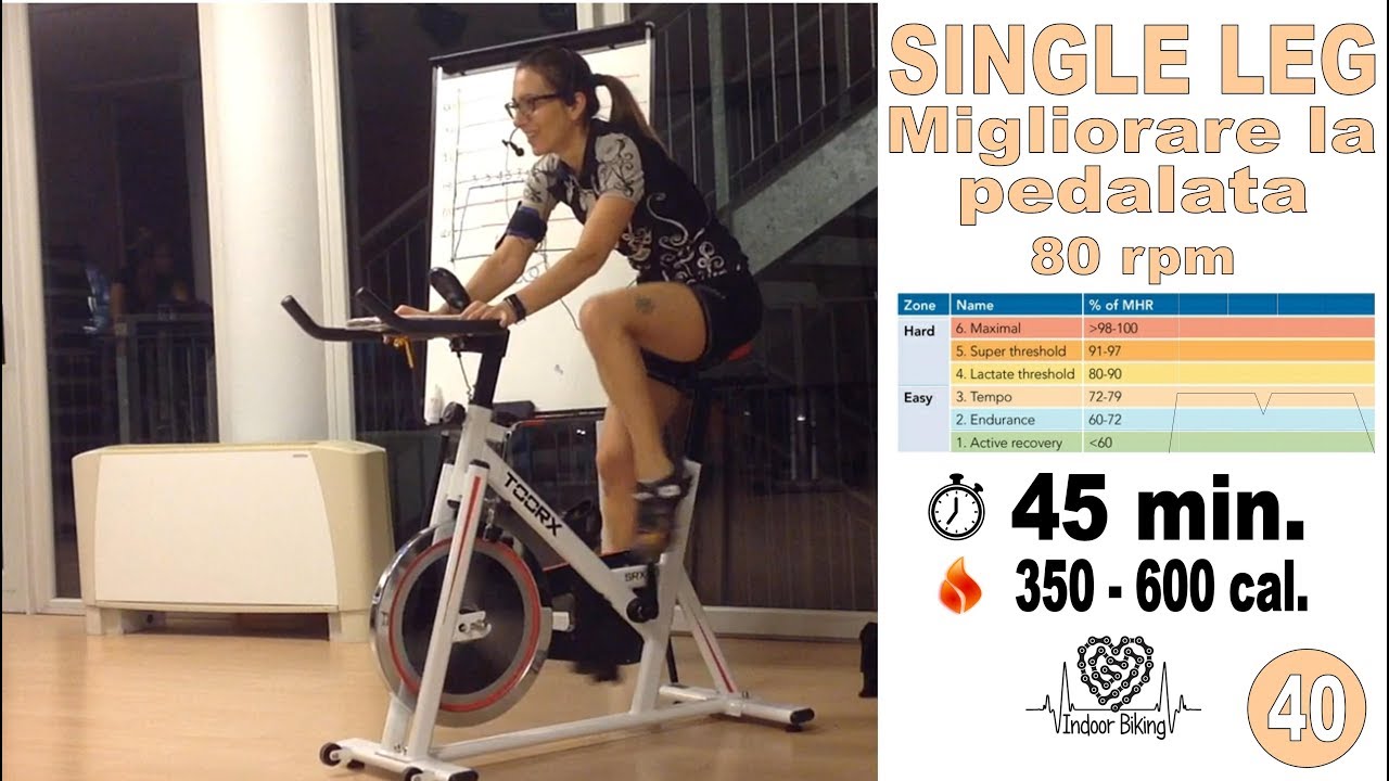 Spinning - Indoor Cycling - Ciclismo. Allenamento Single Leg Lezione 40 ...