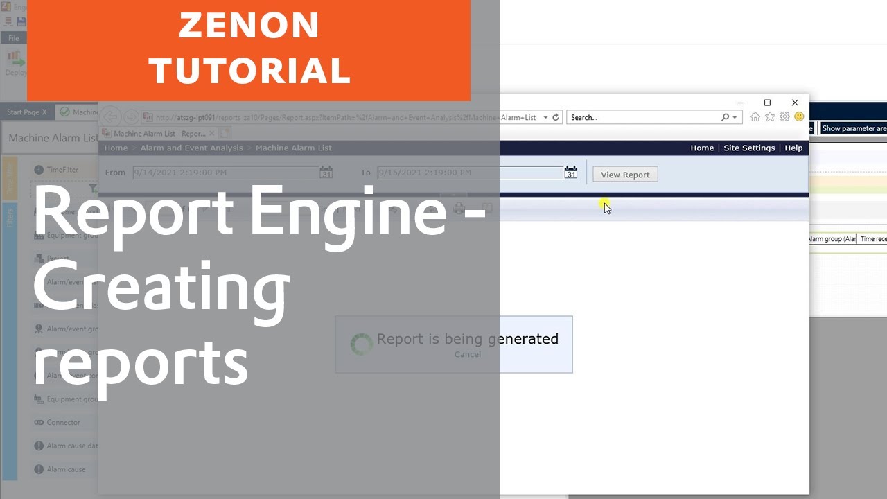 zenon Report Engine – How to create a report in zenon Reporting Studio ...