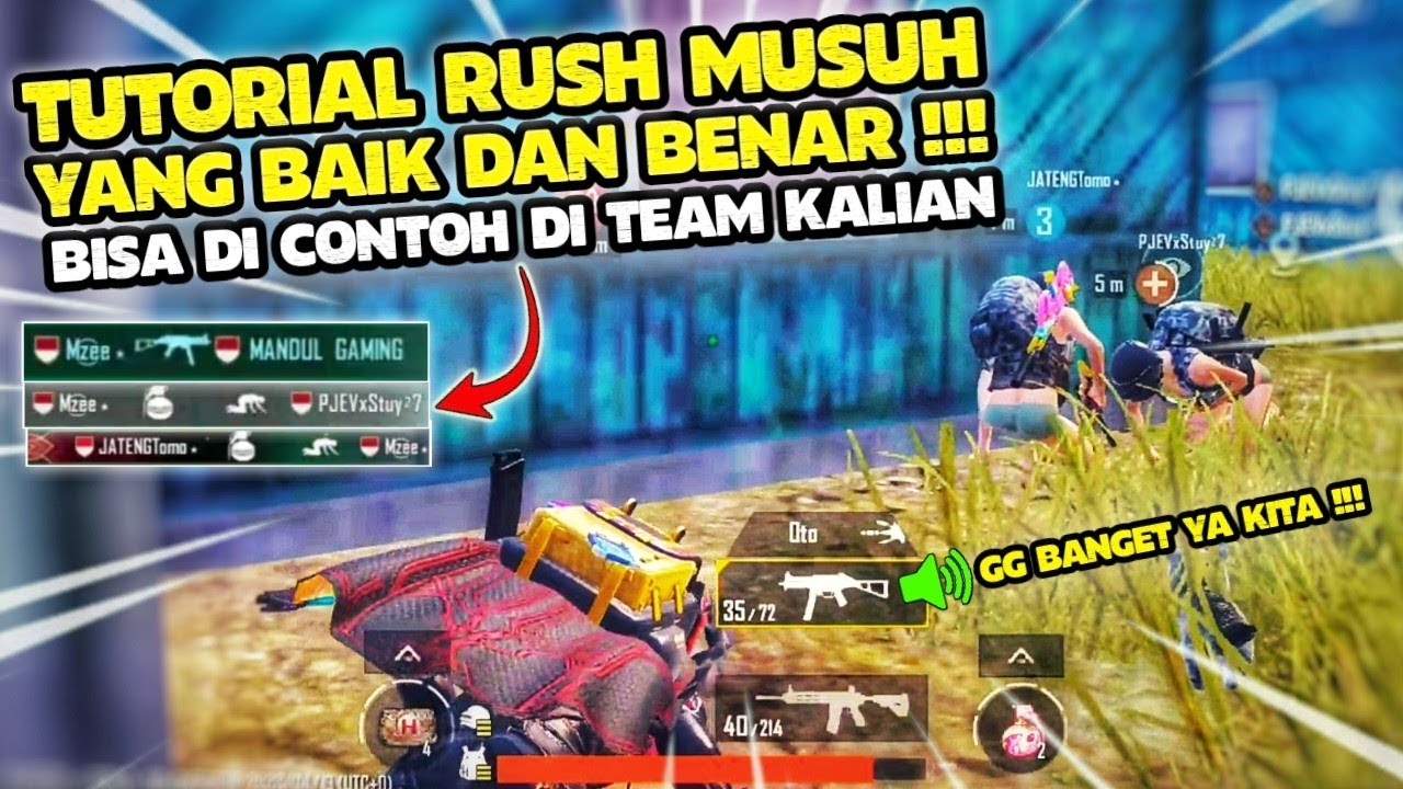 TUTORIAL RUSH MUSUH YANG BAIK DAN BENAR! DI JAMIN RATA POCO X3 PRO PUBG MOBILE - YouTube