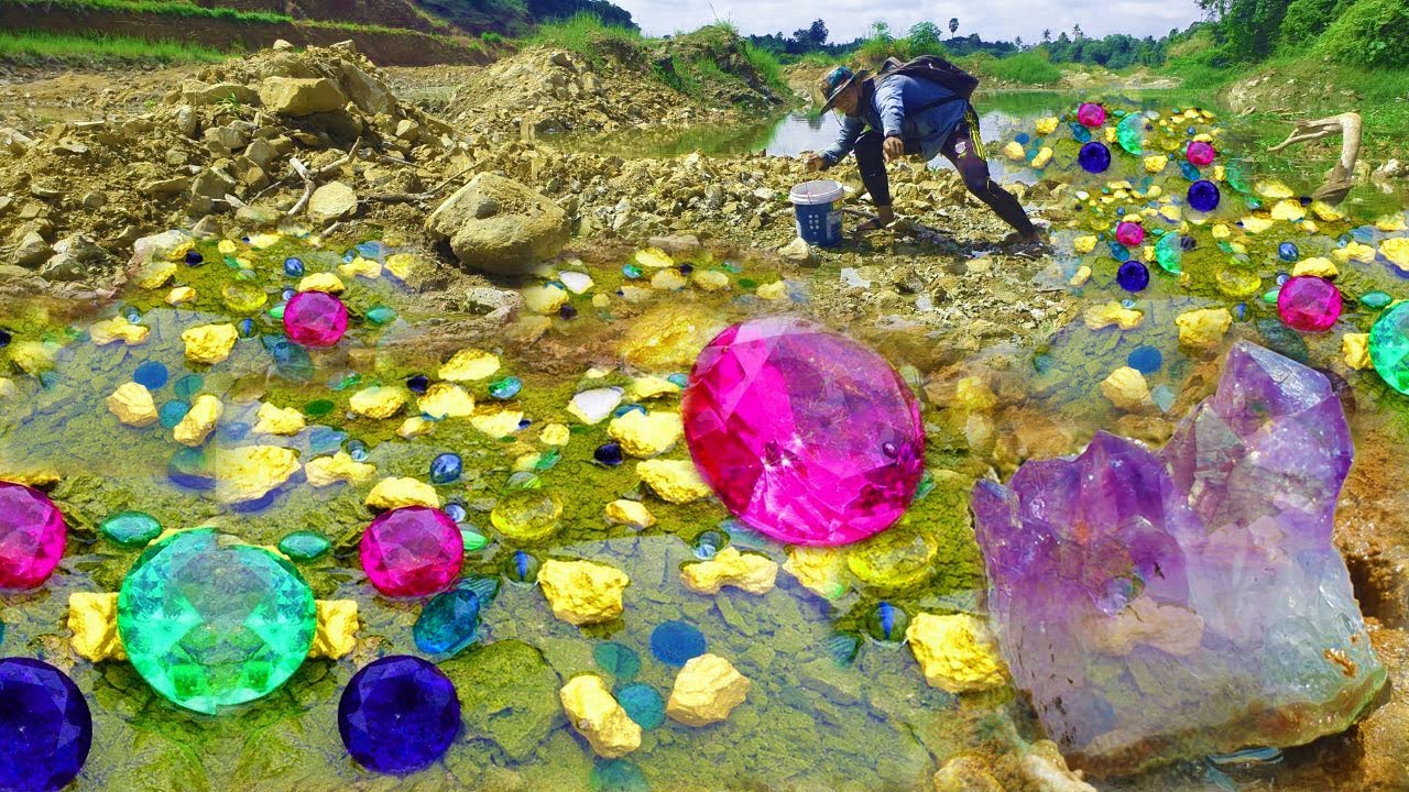 How to find gold ore gems diamonds I have found many precious colored ...