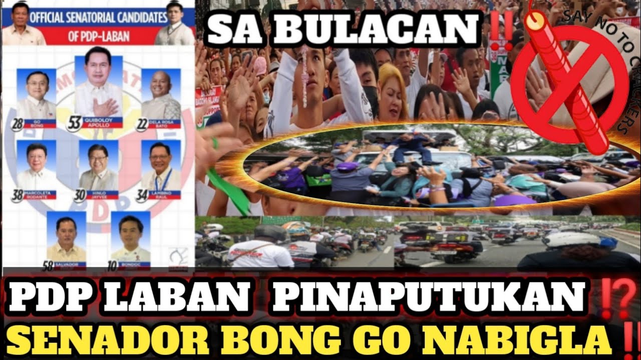 PDP LABAN PINAPUTUKAN⁉️ SENADOR BONG GO NABIGLA‼️ - YouTube