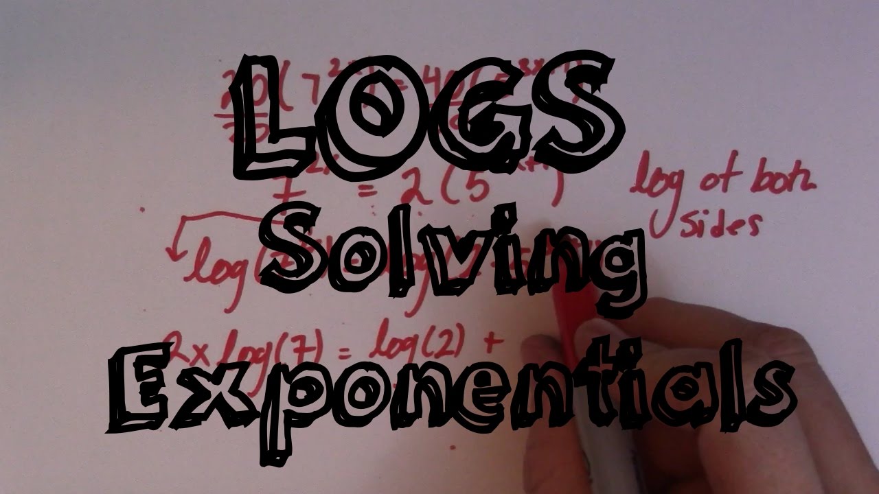 Solving Exponential Equations with Logs (Hard Examples) - YouTube
