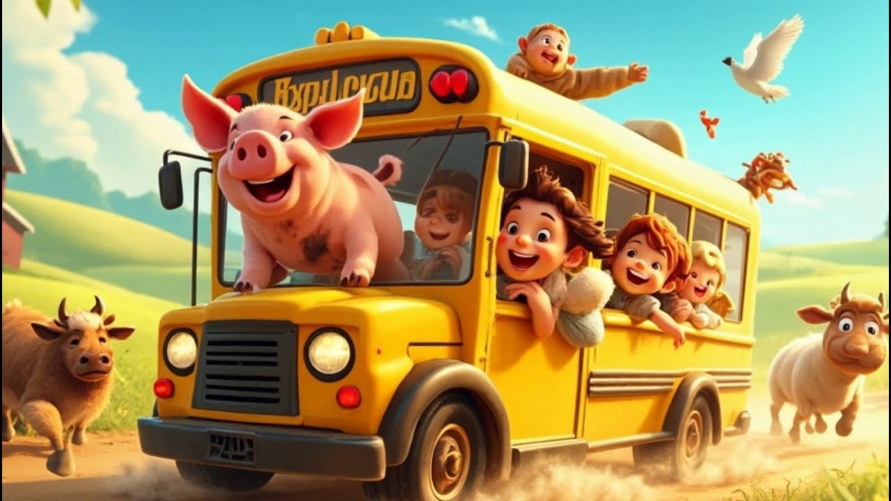 The Wheels on the Bus – Farmyard Adventure | Kids Song - YouTube