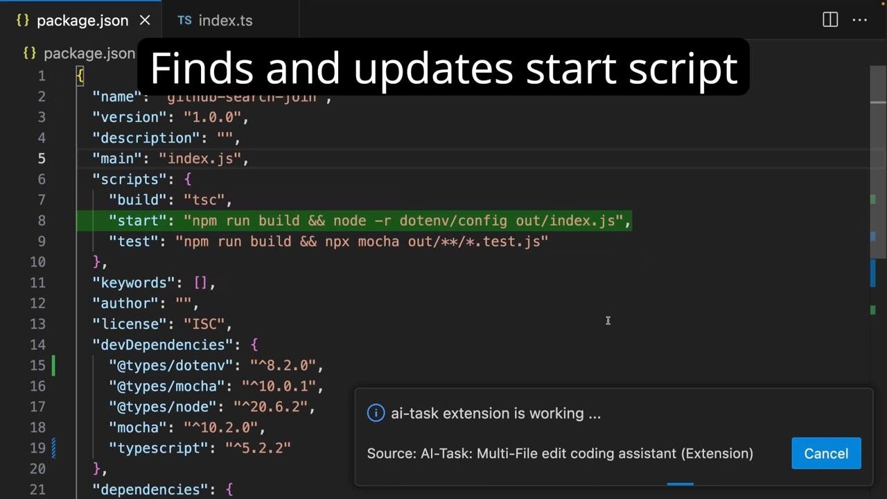 Multi-File edit using AI in VSCode, free for early testers - YouTube