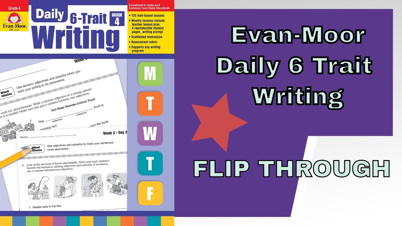 Evan-Moor 6 Trait writing flip through grade 4 | 2021-2022 curriculum ...