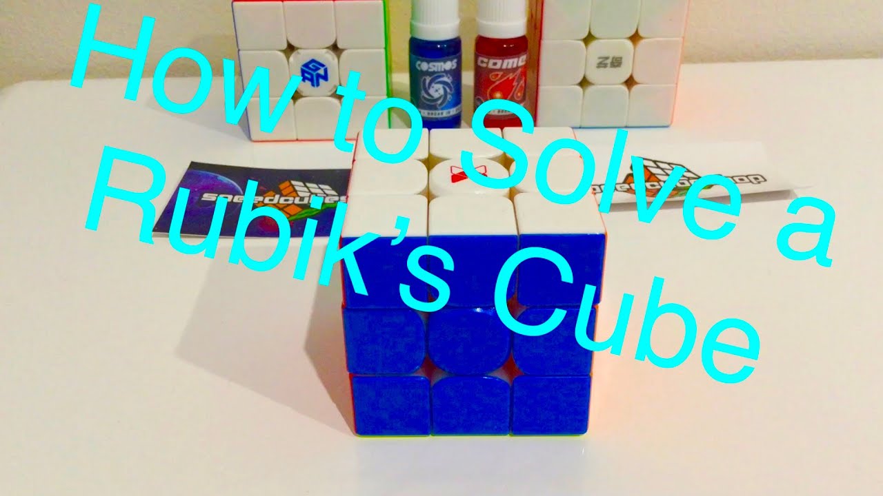 How to solve a Rubik's cube (Part 1,The cross). - YouTube