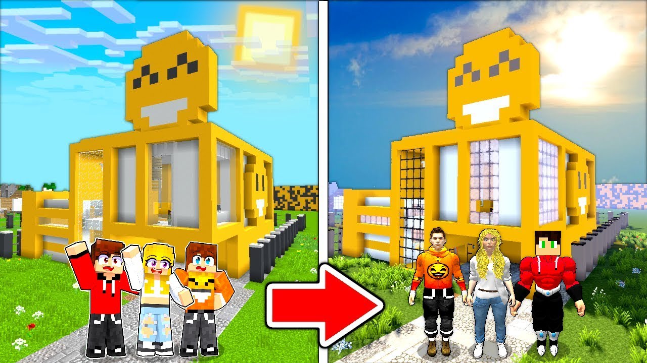 WIOSKA SMILESLOW w REALISTYCZNYM ŚWIECIE w Minecraft z Pati i Sebek ...