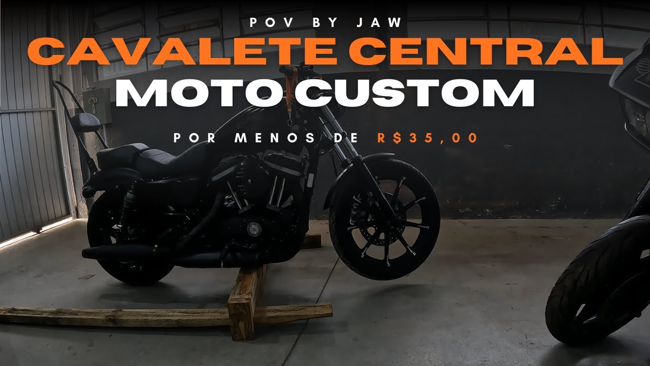 Como Fazer um Cavalete Central para Moto Custom com Apenas R$35 ...