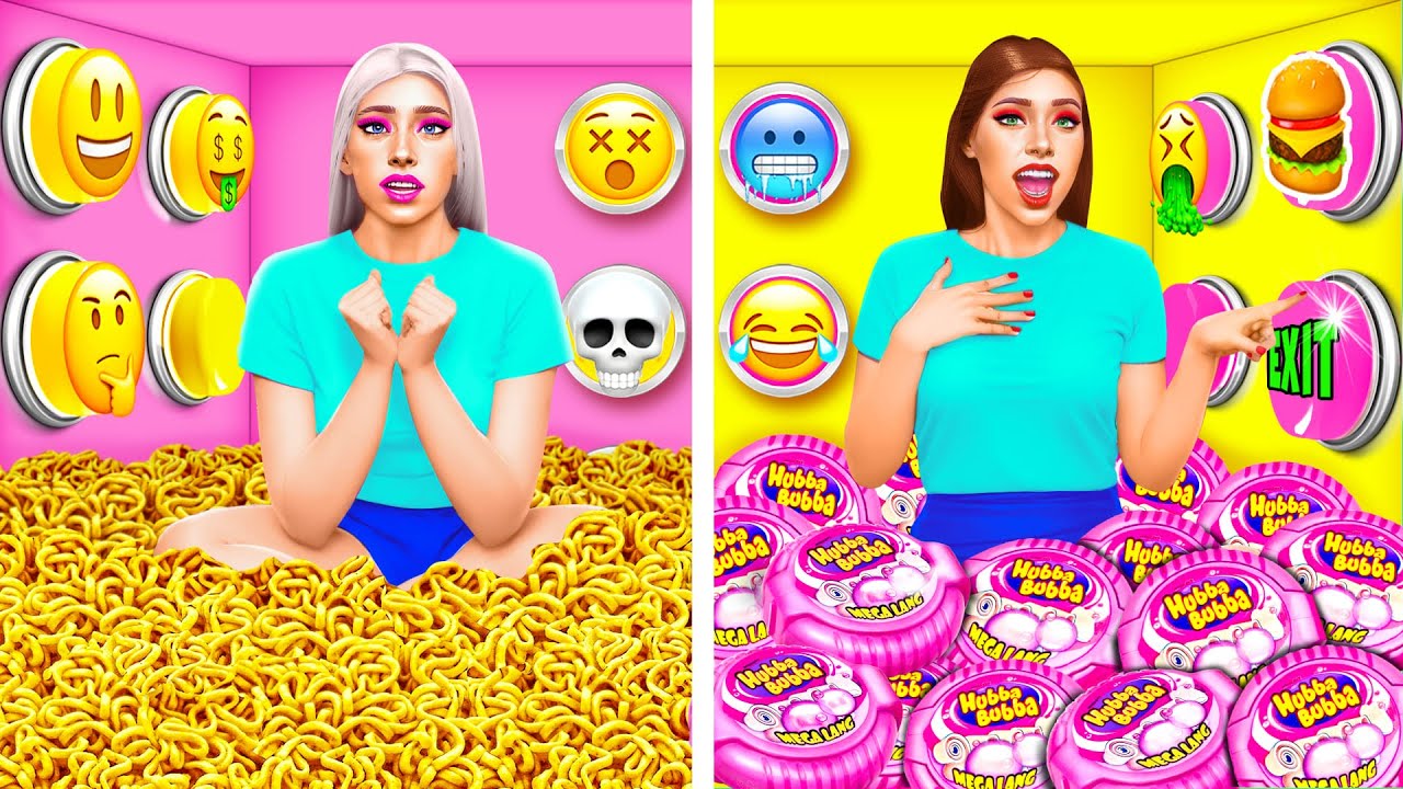 1000 Mystery Buttons Challenge Only 1 Lets You Escape | Crazy Challenge ...