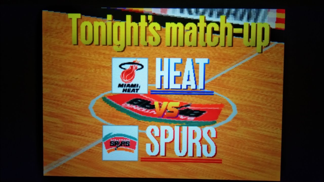 NBA IN THE ZONE (PS1 Emulator) | HEAT vs SPURS - YouTube