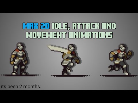 Idle, Attack and Moving animation in MAX 2D. - YouTube
