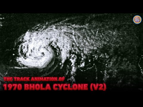 The Track Of Bhola Cyclone (1970) (V2) - YouTube