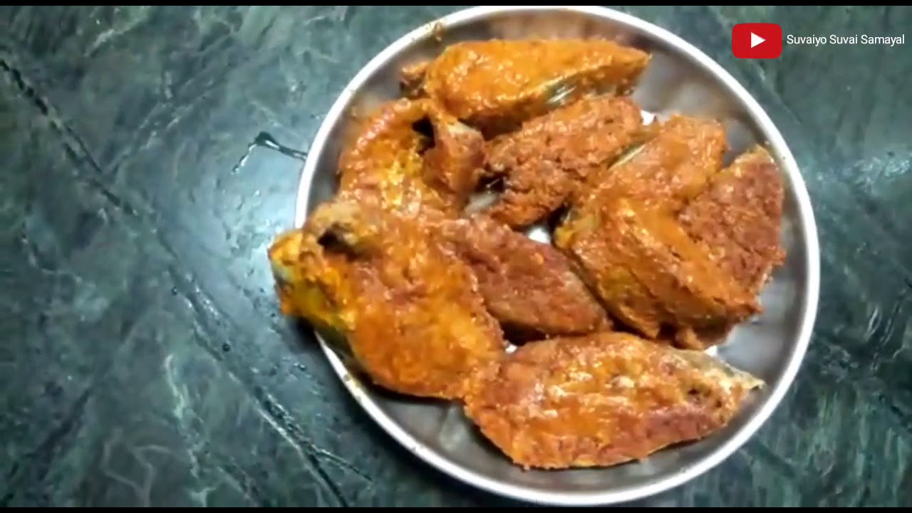 Sheela Fish Fry / Barracuda Fry / Sheela Meen Varuval - (Suvaiyo Suvai ...
