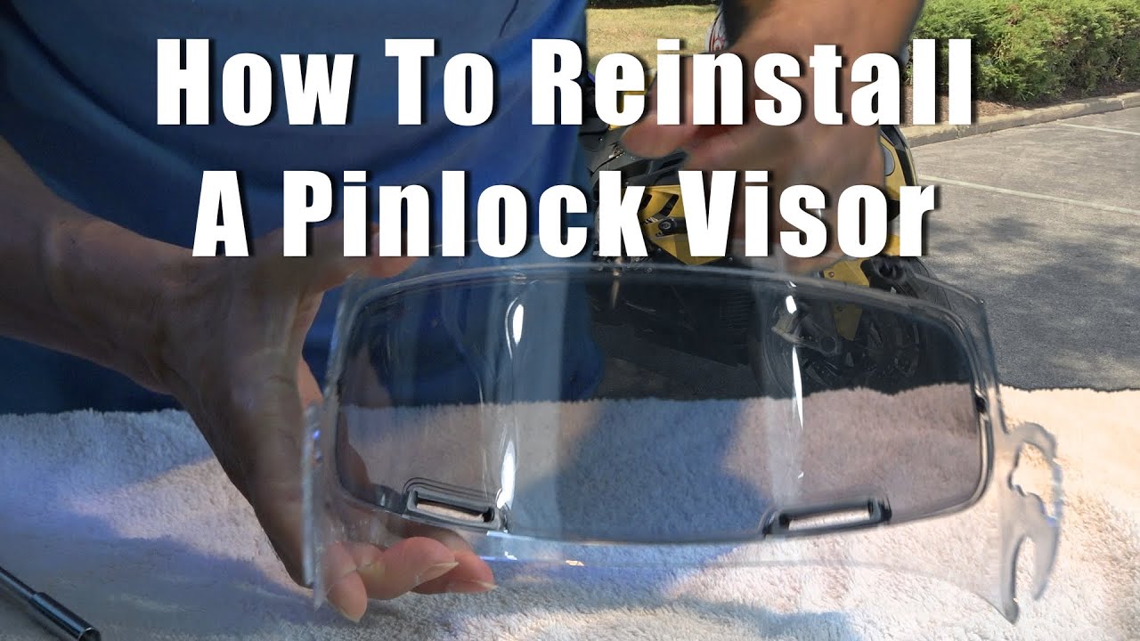 How To Reinstall A Pinlock Visor - YouTube