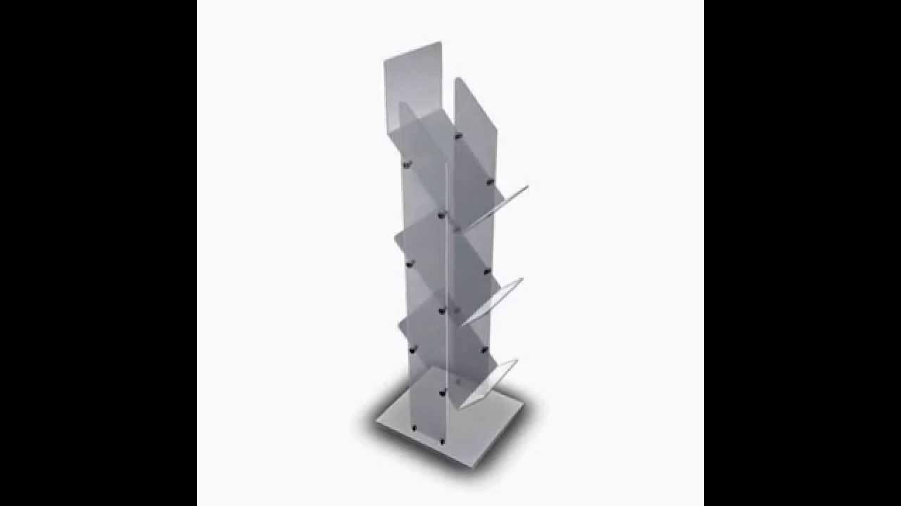 3 Tier Magazine / Newspaper Durable Acrylic Display Stand - YouTube