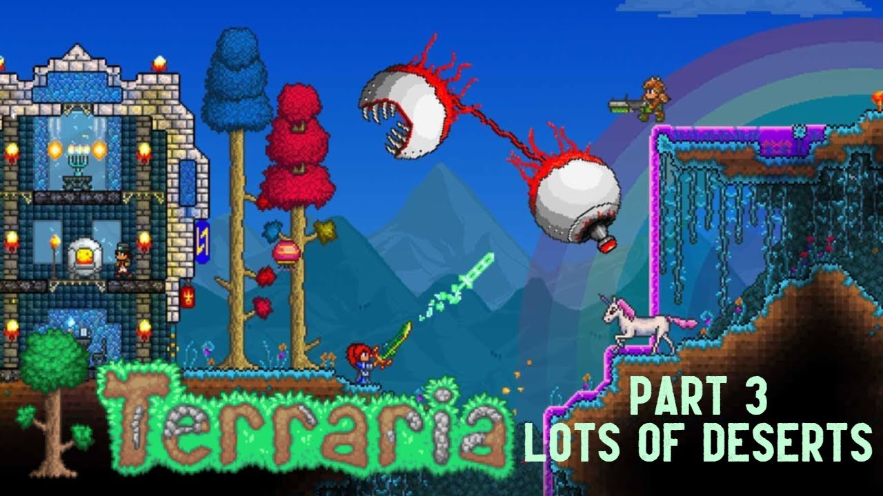 Terraria | Part 3 | LOTS OF DESERTS - YouTube